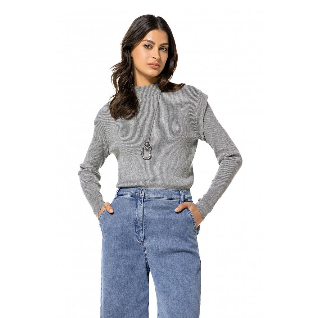 Caroline Biss pull trui dames zilver 4213/16 – Artson Fashion